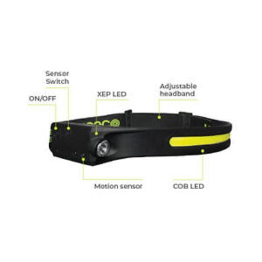 Luceco Flexible LED Head Torch with Motion Sensor. Jamangie Trading ...